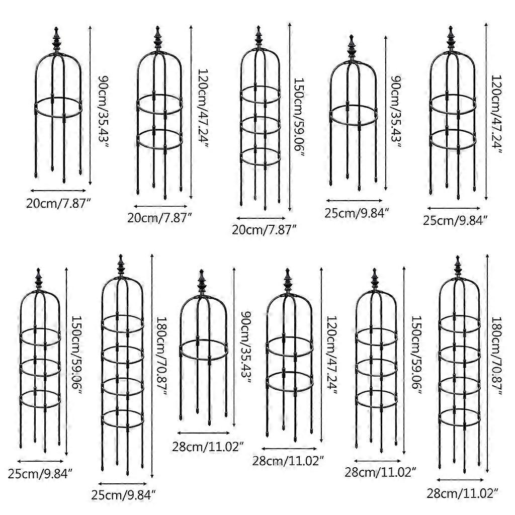 Tower Obelisk Garden Trellis U-Shaped Plant Stand Flower Climbing Frame ...
