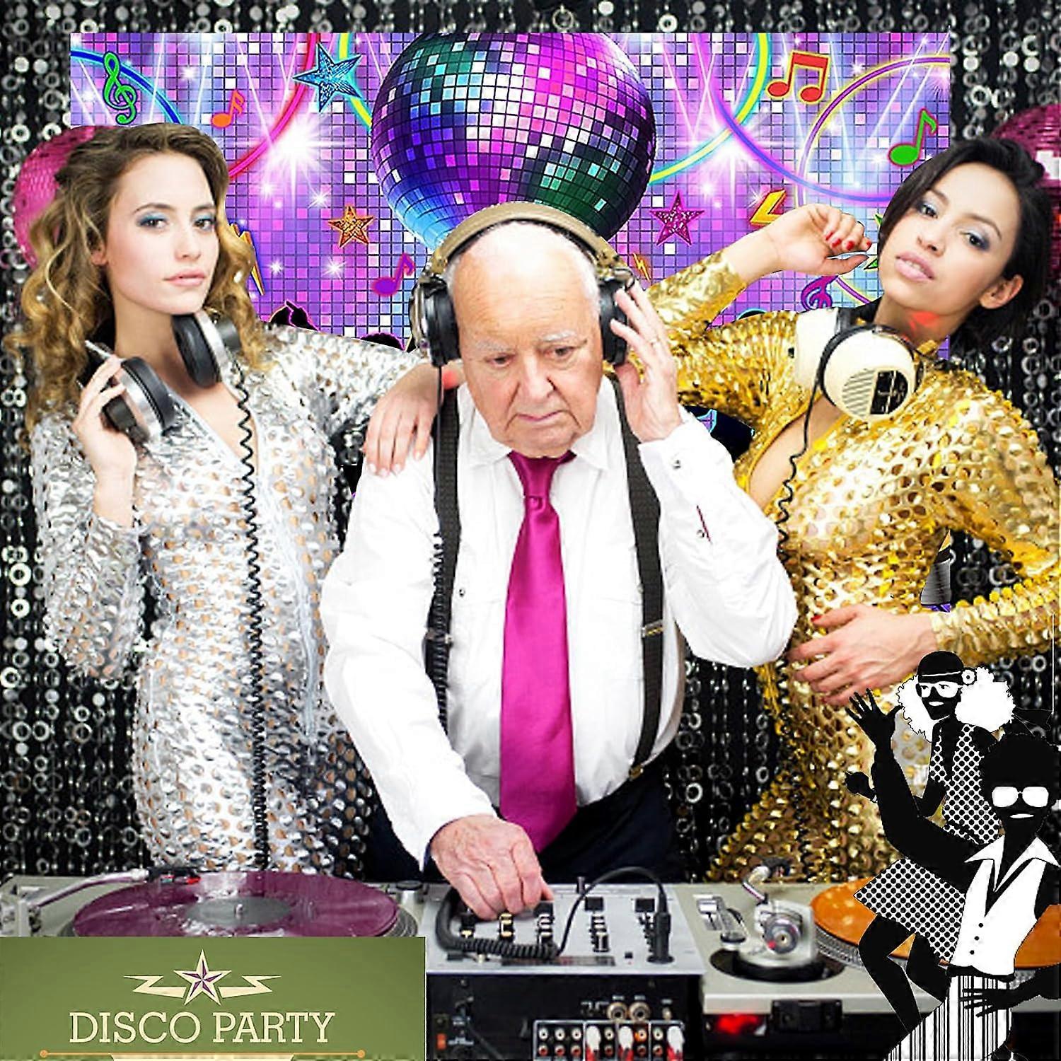 Disco Party Backdrop 70's Disco Party Decorations Retro 70s 80s 90s ...