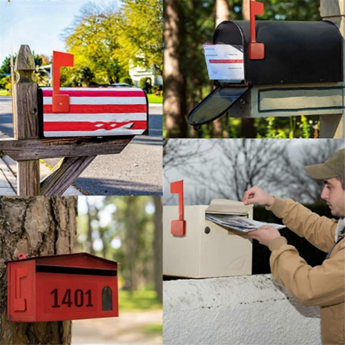 Mailbox Flag Replacement Kit, Red Plastic Mailbox Flag, Required, Fits ...