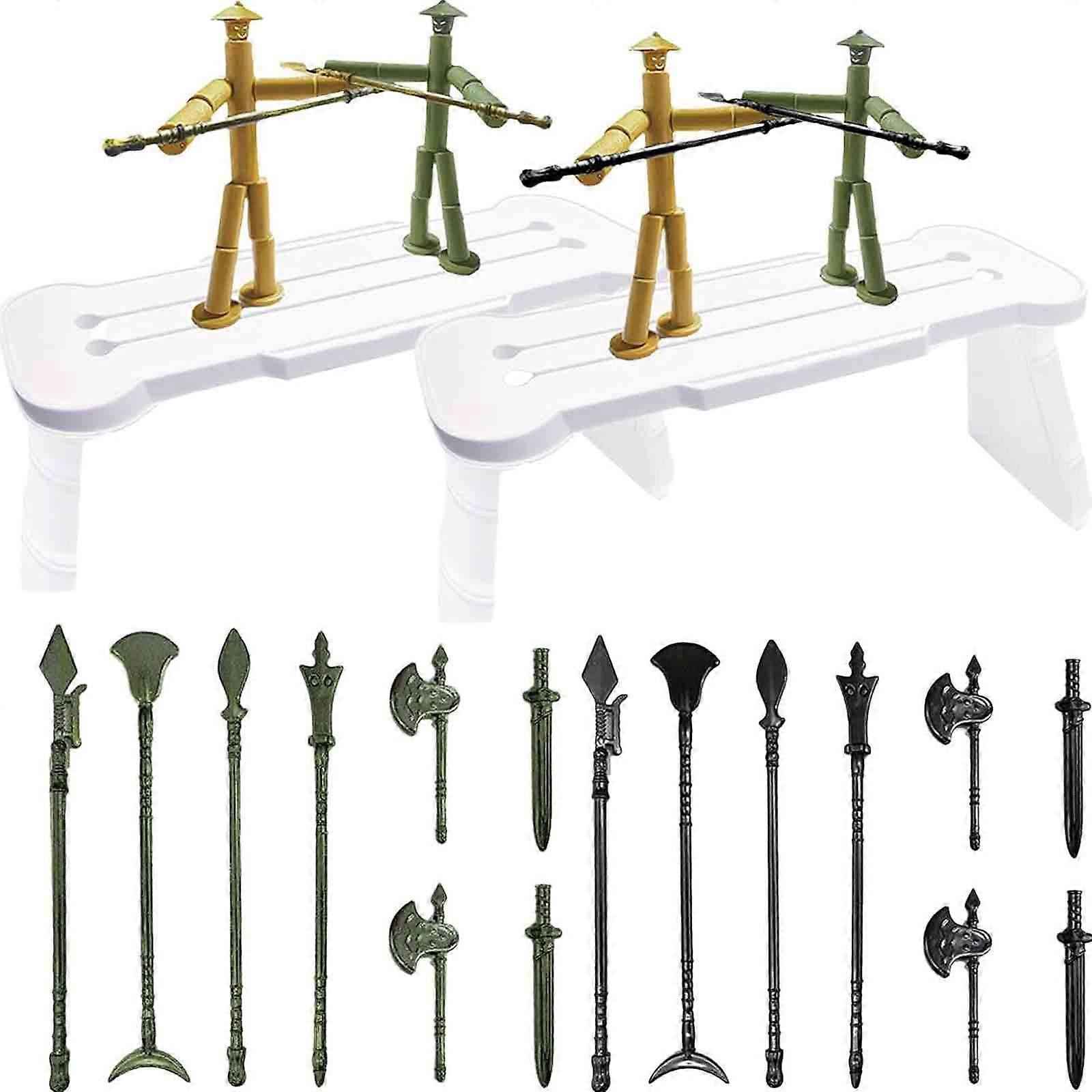 Battle Game, Bamboo Man Battle, Bamboo Crafted Toys, 2 Player Fighter ...