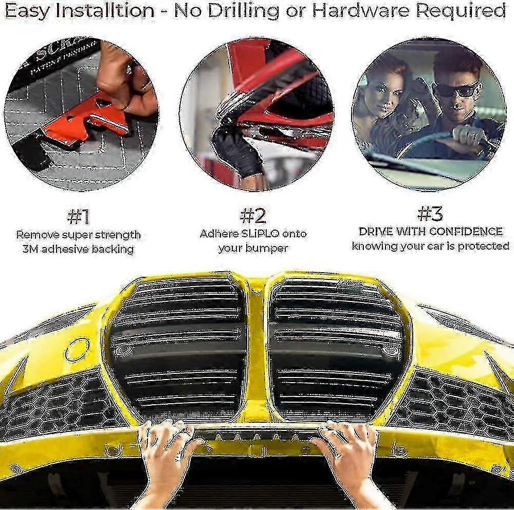 Sliplo Ultra Universal Front Bumper Scrape Guard Skid Plate Bumper ...