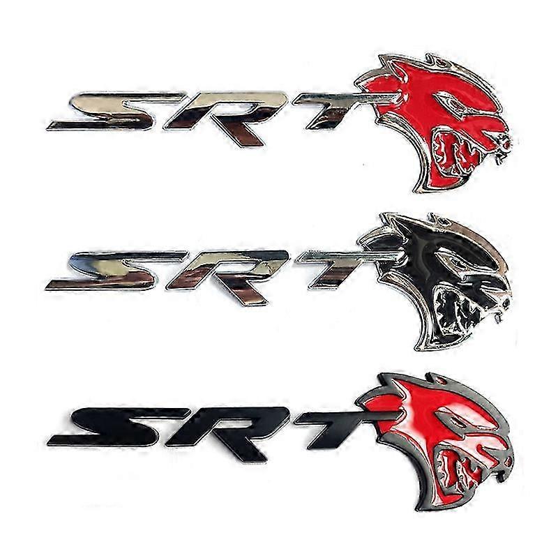 3D Metal Emblem Badge for Dodge Challenger Hellcat SRT - Side Fender ...