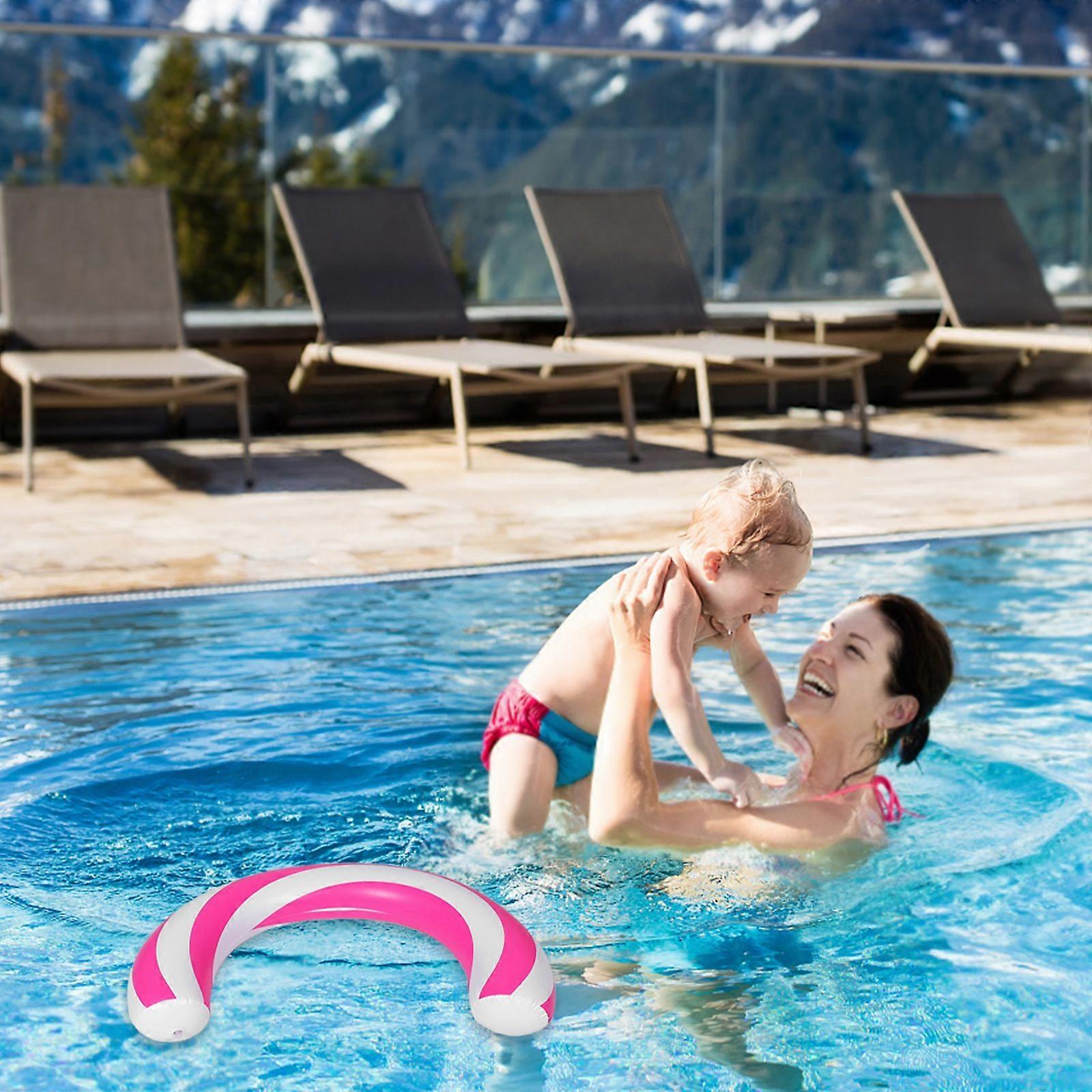 Jumbo Inflatable Pool Noodles Curved Swimming Pool Noodle 30 Inch Hawaiian Tropical Leaves ...