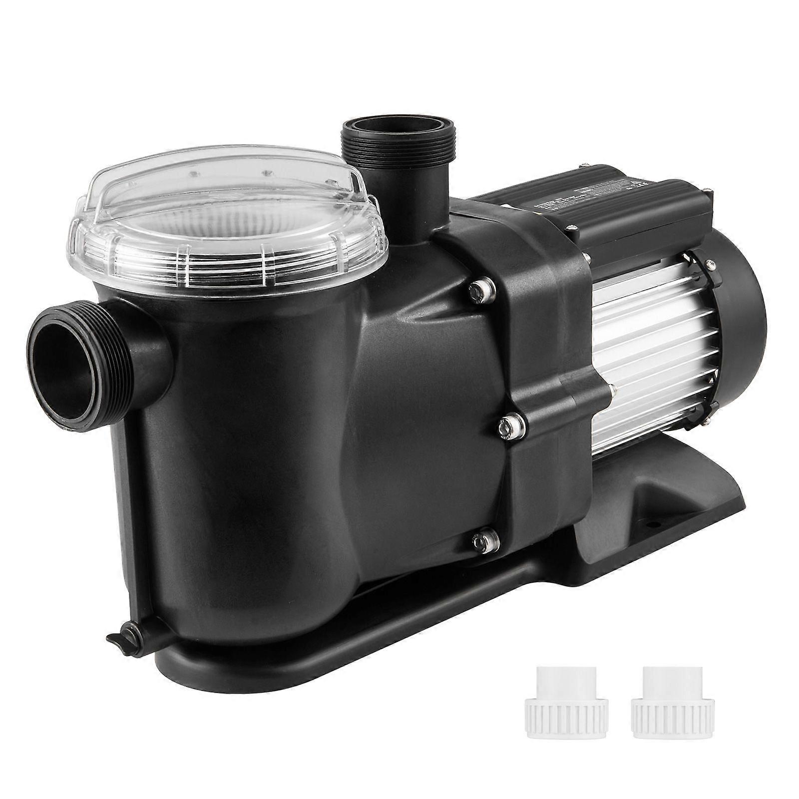 Above Ground Pool Pump, 2 HP, 115 GPM Max. Flow Single Speed Swimming ...