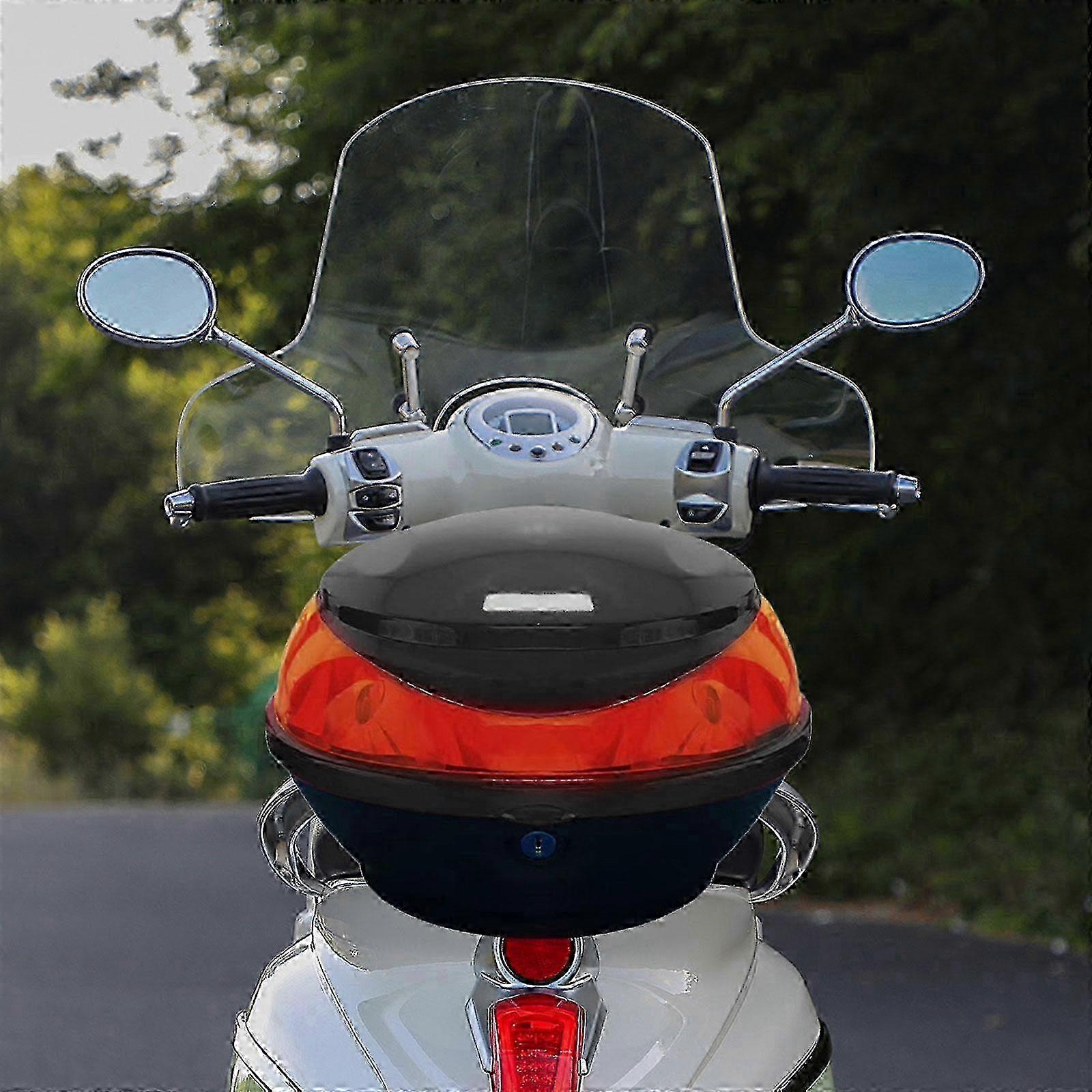 Motorcycle Rear Storage Box with Lock - Durable Travel Trunk for Snacks ...