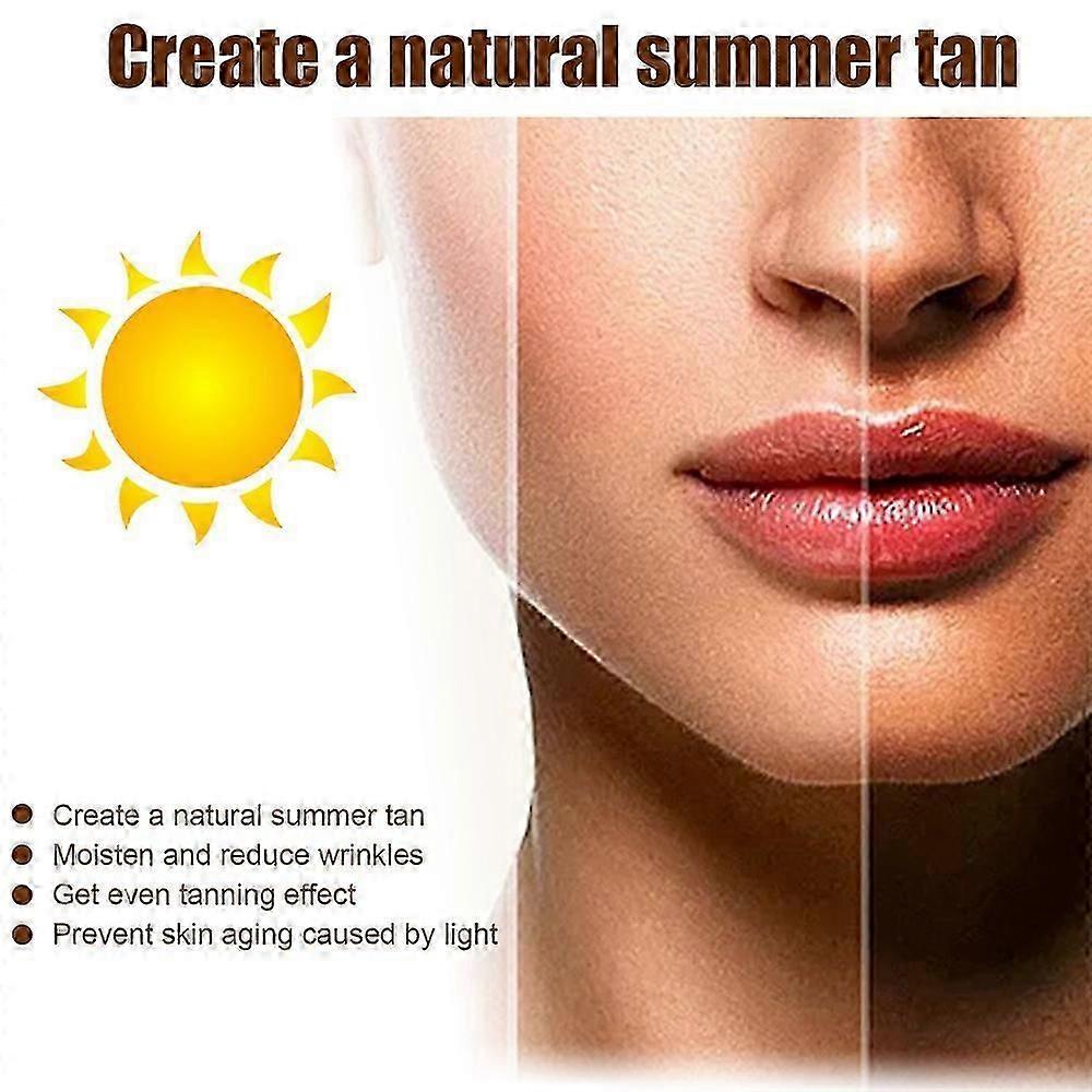 1-3pcs Brown Tanning Gel Natural Tanning Accelerator Cream For Outdoor Sun Dark Tanning Body ...