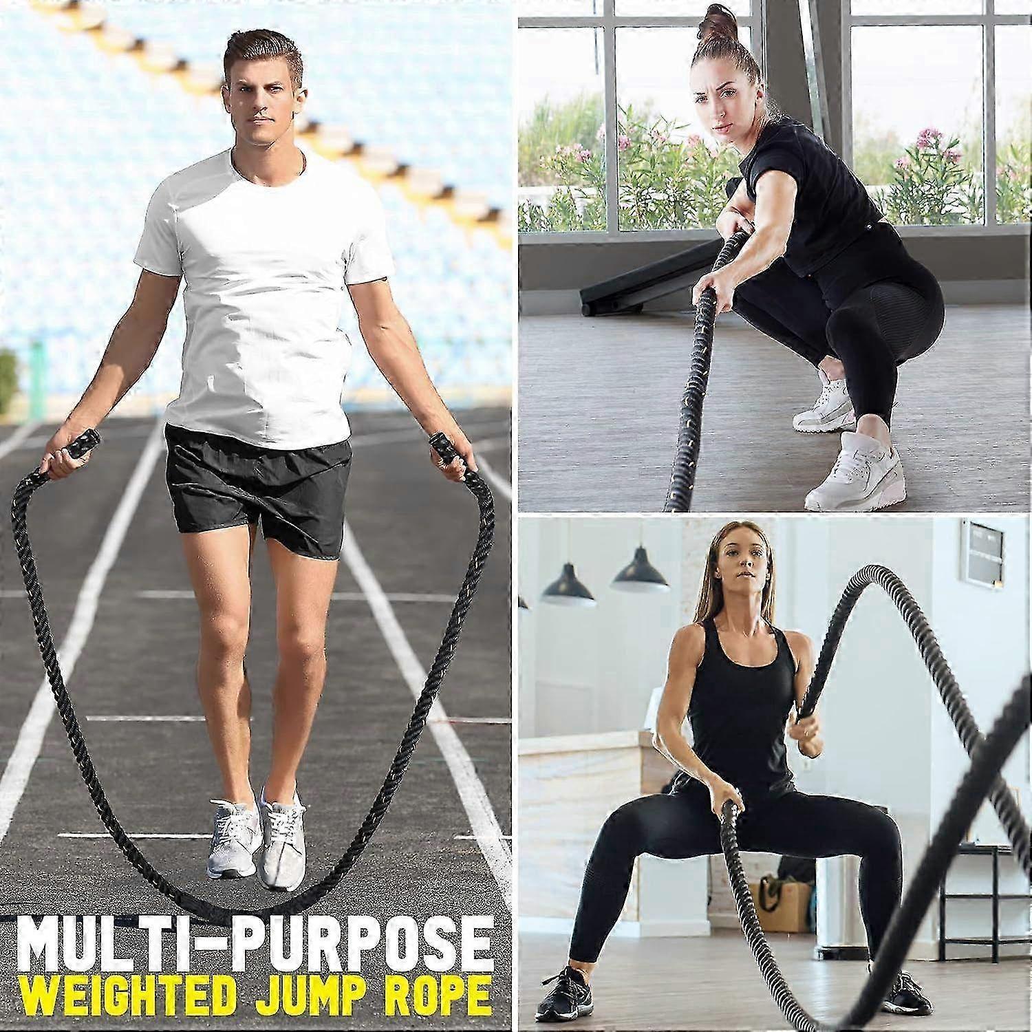 Weighted Jump Rope for Enhanced Workouts - Fitness Rope with Added ...