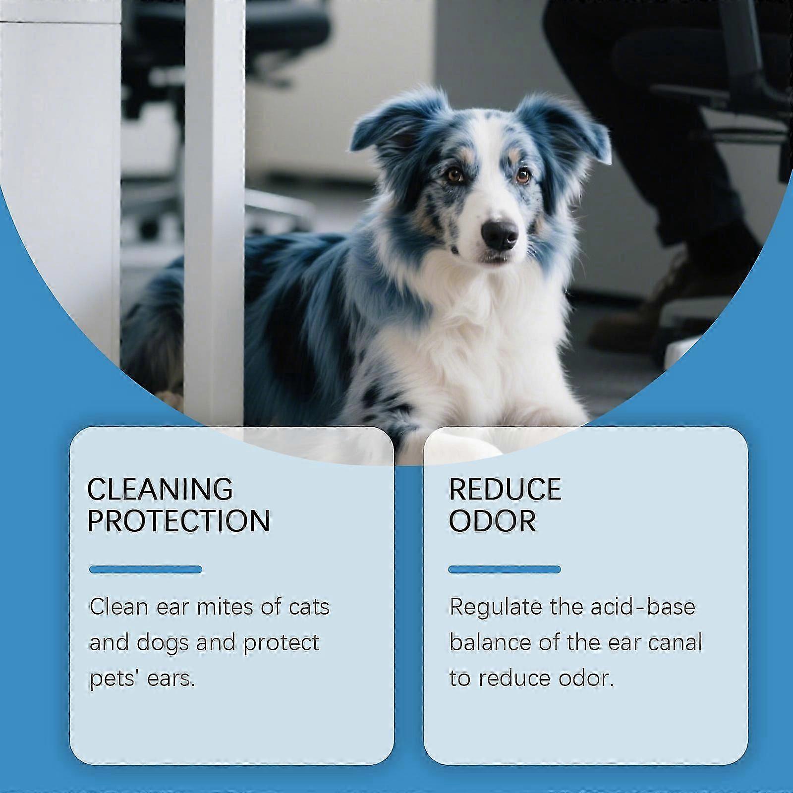 Cat & Dog Ear Infection Treatment Drops, Cat & Dog Ear Cleaner for ...