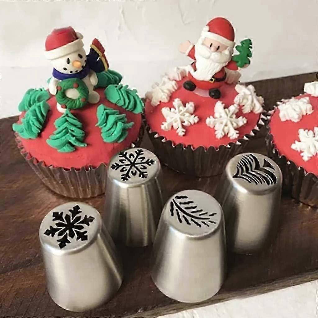Christmas Flower Frosting Tip, Russian Piping Tips Christmas Cake Icing ...