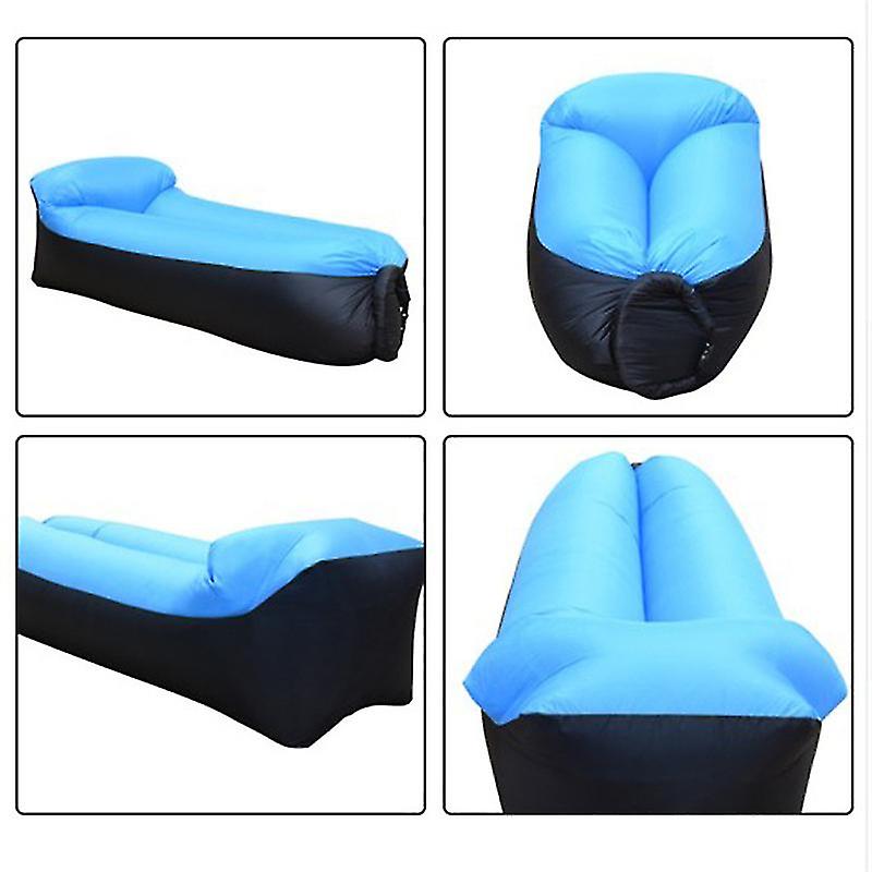 Inflatable Sun Lounger Outdoor Furniture Camping Lazy Bag Air Sofa ...