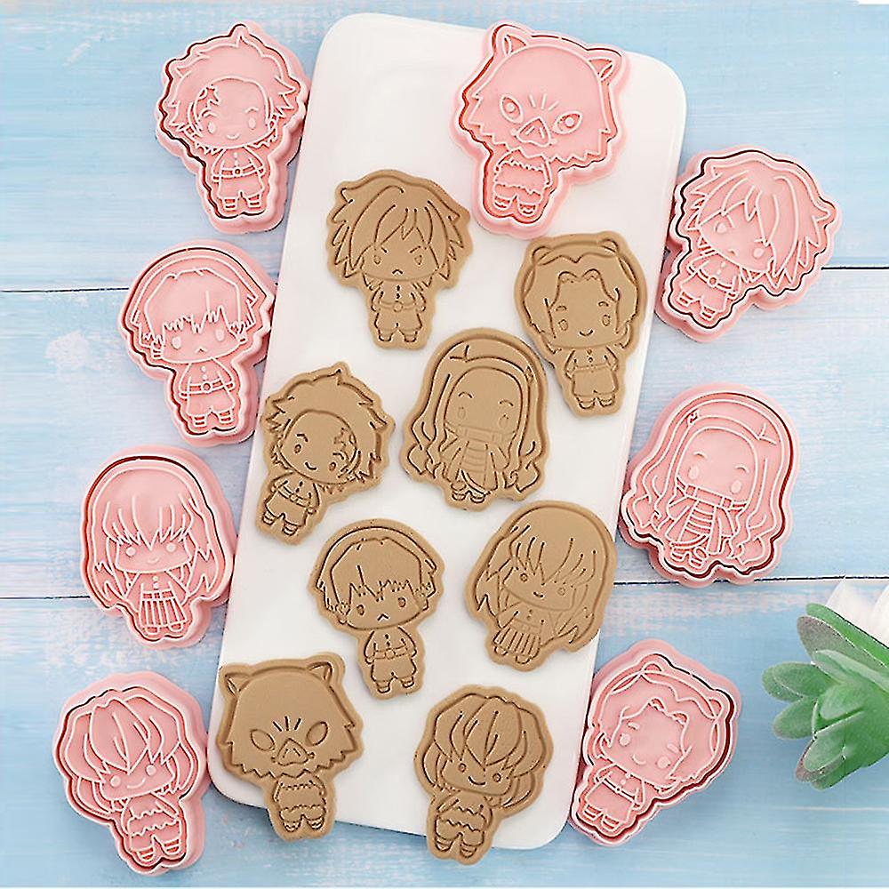8st Tecknad Demon Slayer Kex Cutter Formar Set Cookies Formar | Fruugo SE