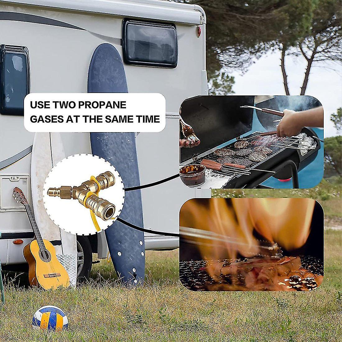 3/8 Inch Y-splitter Natural Gas Quick Connect Adapter,suitable For ...