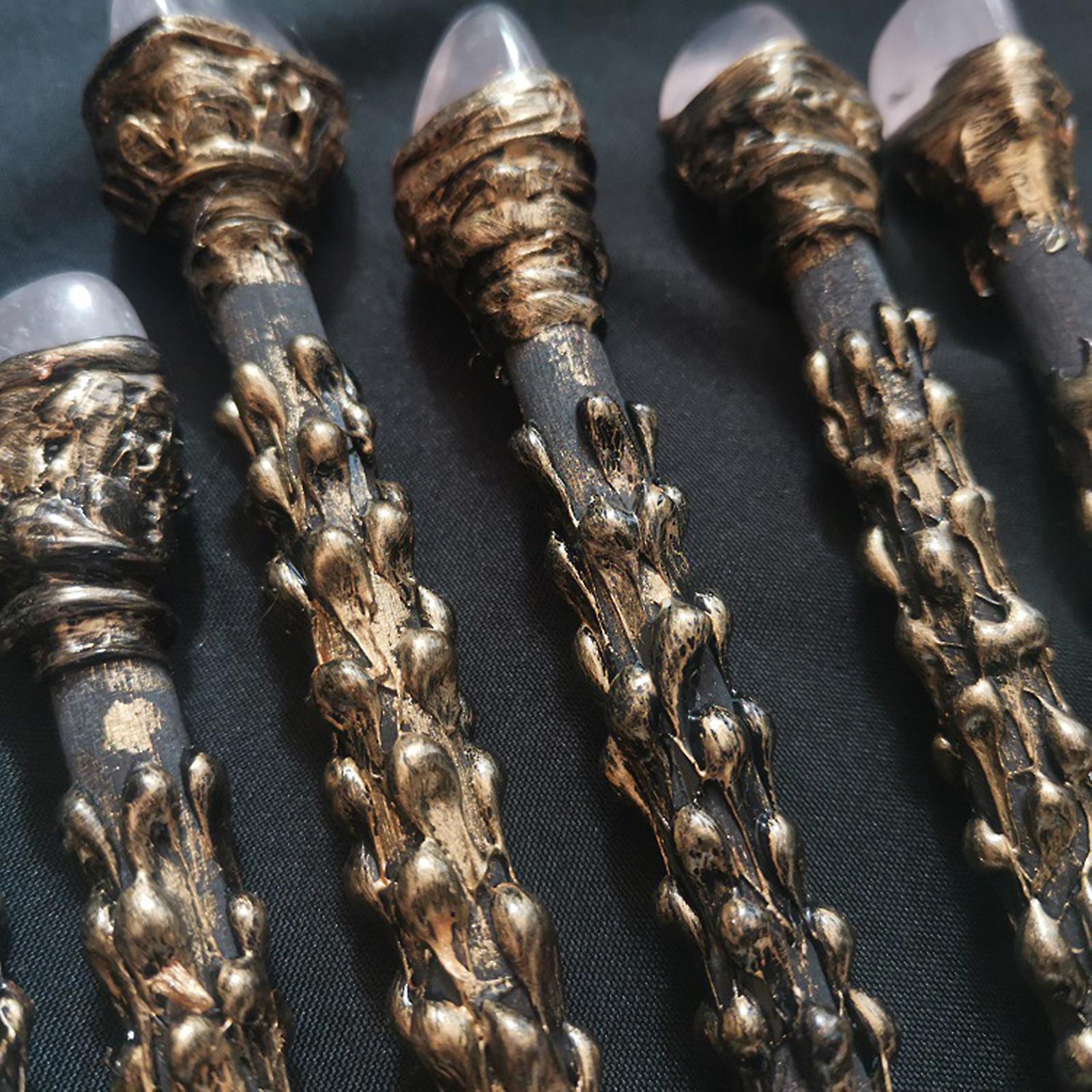 Crystal Magic Wand For Gilt Pink Crystals Cosplay Props Witch For ...