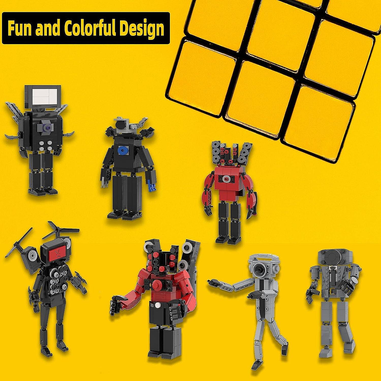 244 PCS Skibdi Toilet Game Action Figure Building Blocks SetToilet Toys ...