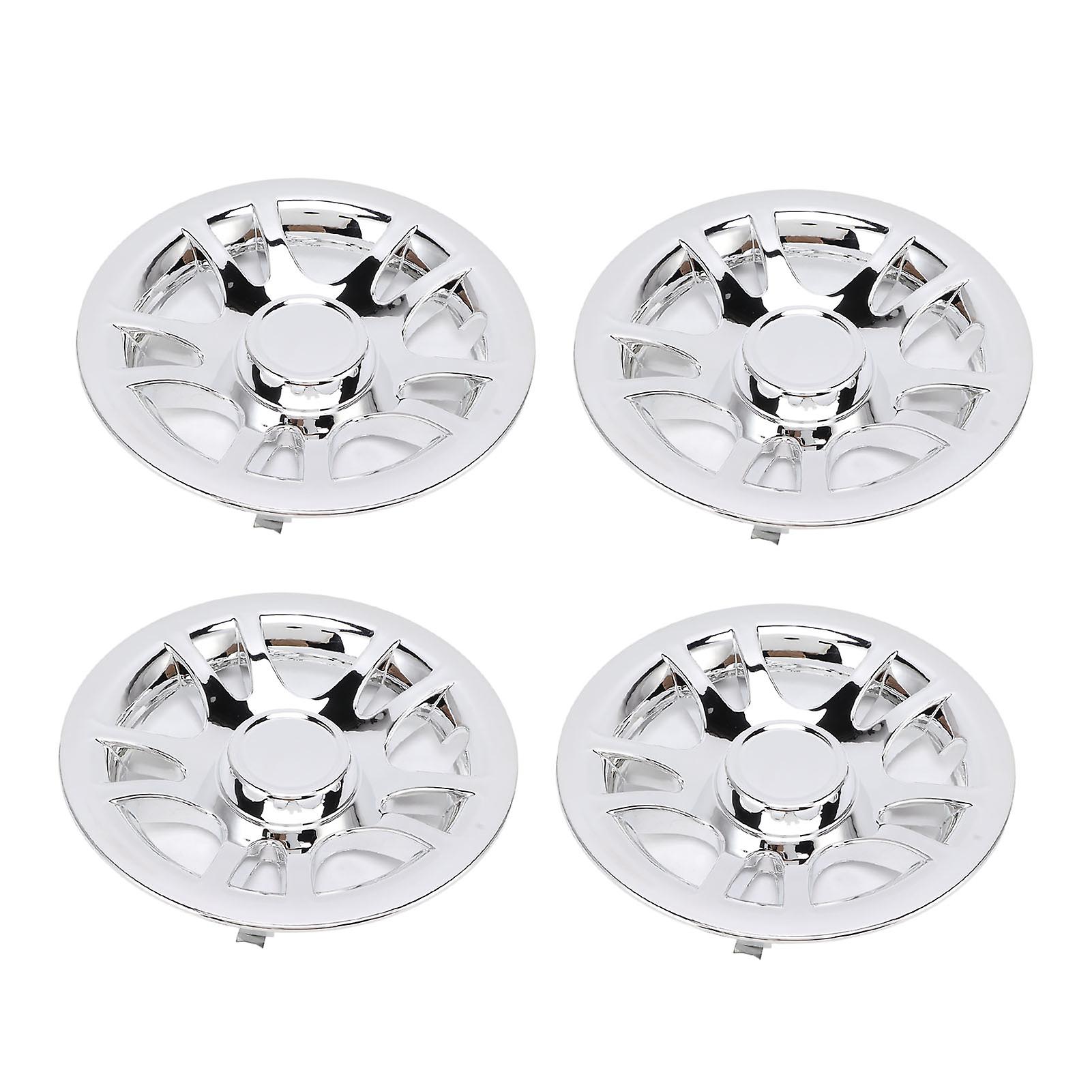 4 Pcs 8 Inch Golf Cart Hub Caps Chrome Plated Wheel Covers Rim ...