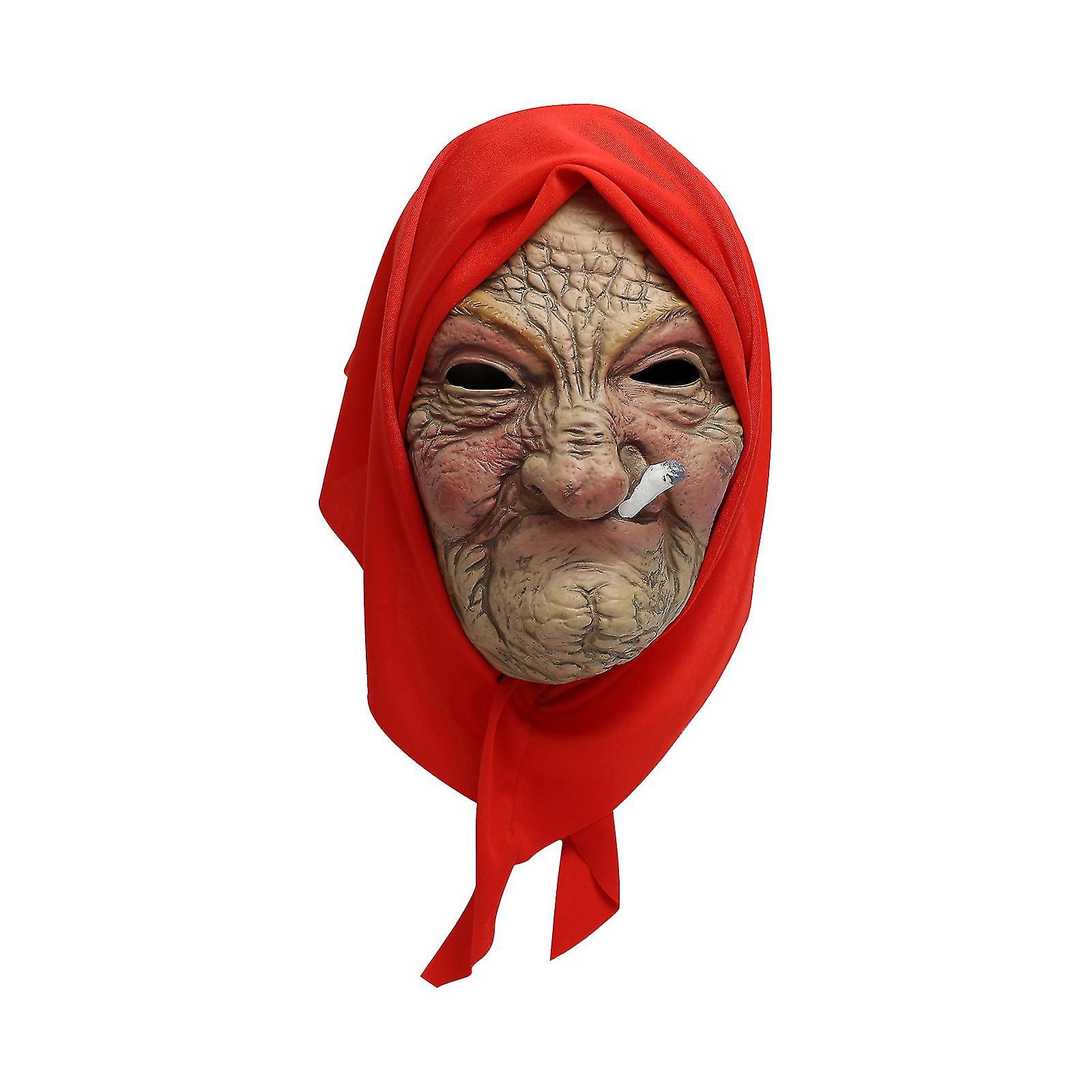 Grandma Mask Head Cover Old Man Full Head Realistic Old Man Grandpa ...