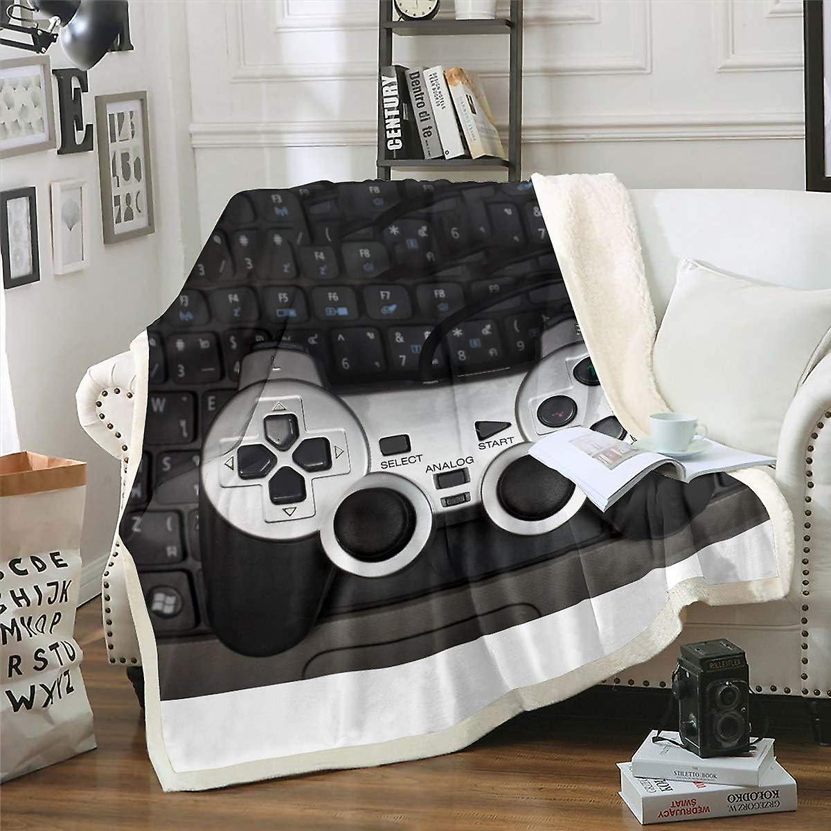 Games Blankets and Throws Boys Teens Video Game Gamepad Fleece Blankets ...