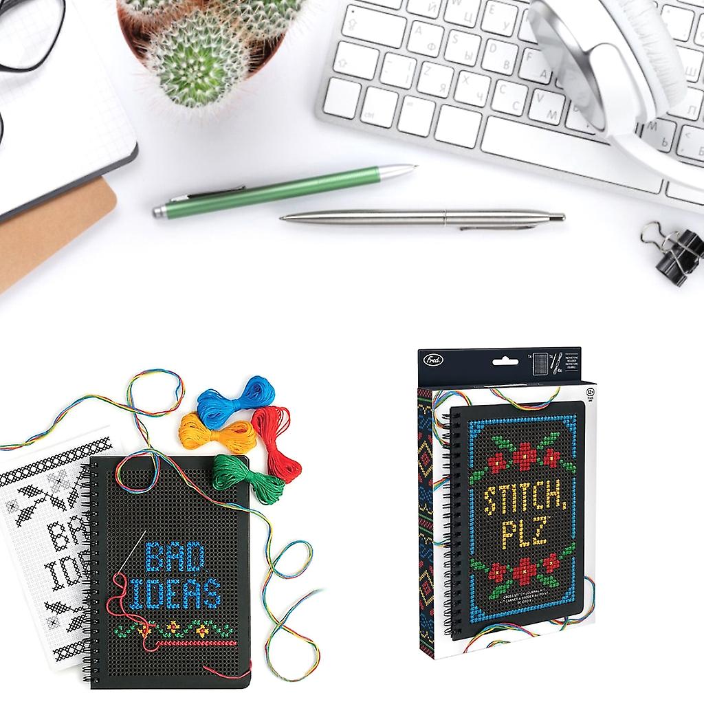 DIY Cross Stitched Notebook Diary Drawing Pad with Tools for Adult ...