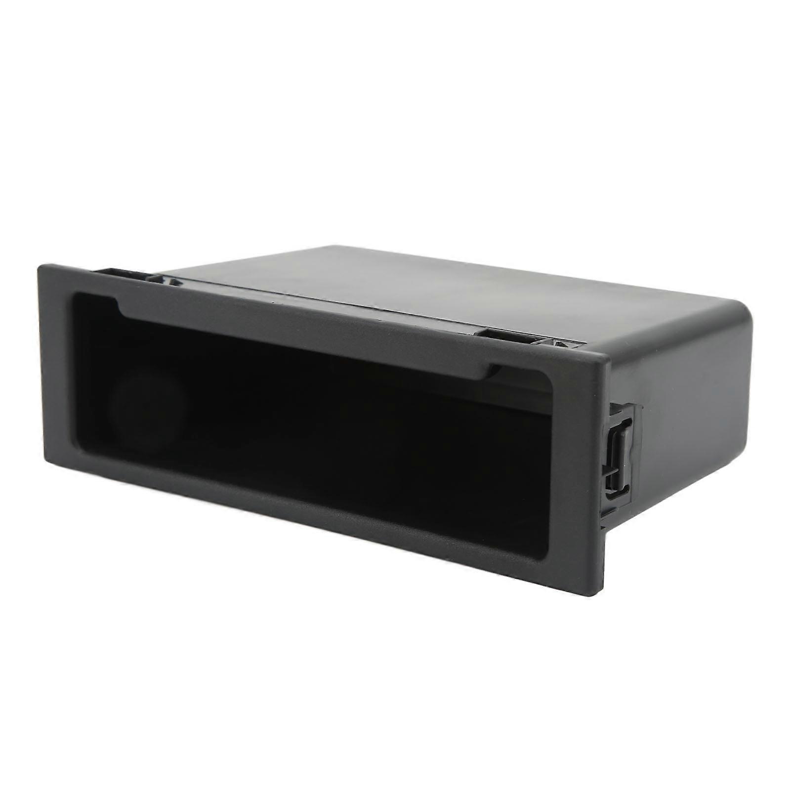 Car Stereo Radio Storage Box Black Large Storage Space Dash Radio Inner ...