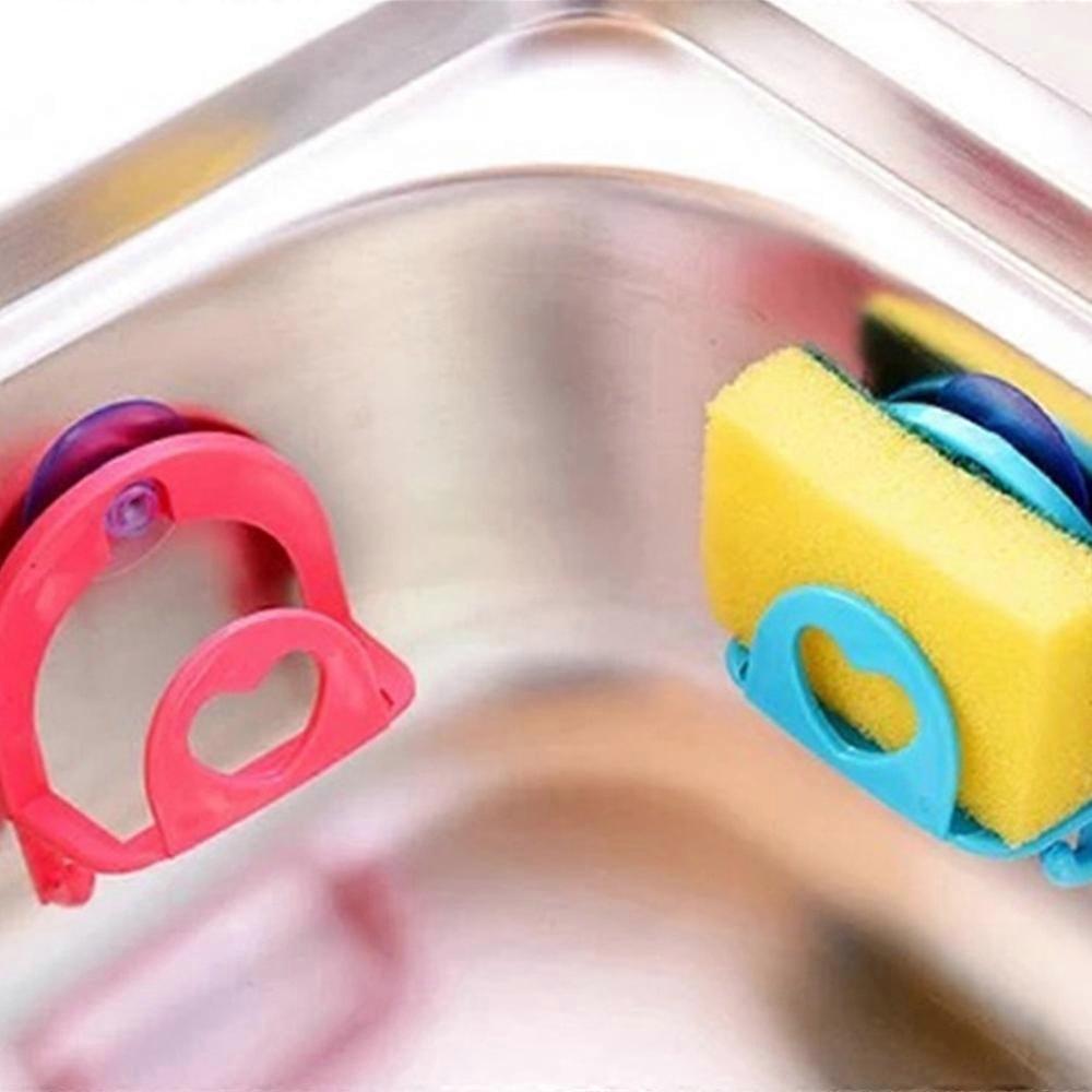 Kitchen Organizer Suction Cup Sink Drain Rack Sponge Storage Holder ...