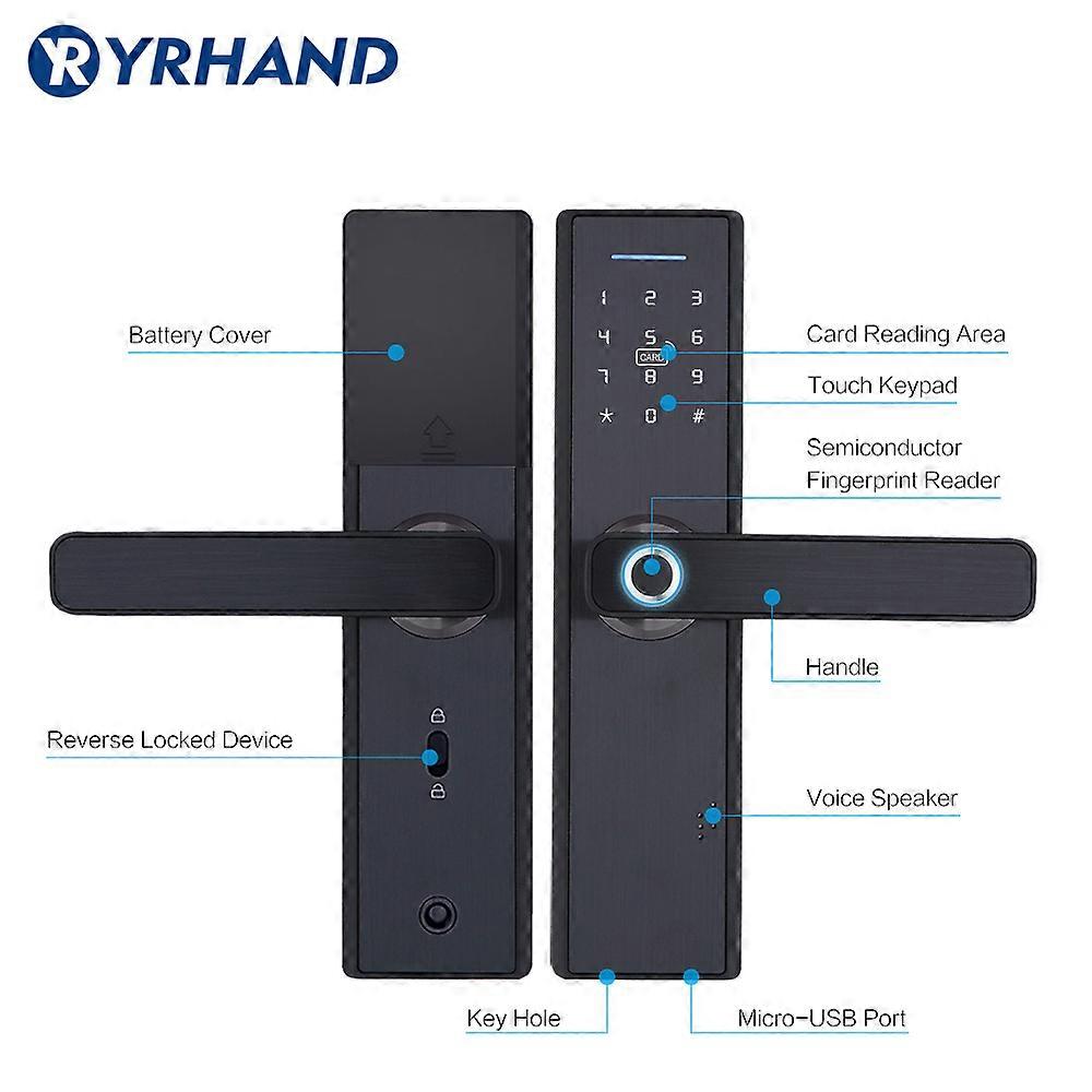 Tt Lock App Wifi Smart Fingerprint Door Lock, Electronic Door Lock ...