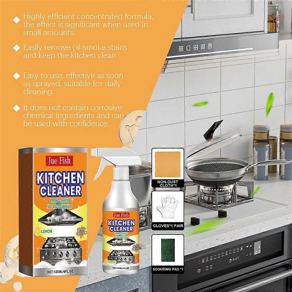 New Kitchen Cleaner Spray Foam Grease Degreaser Remove Spray Home ...