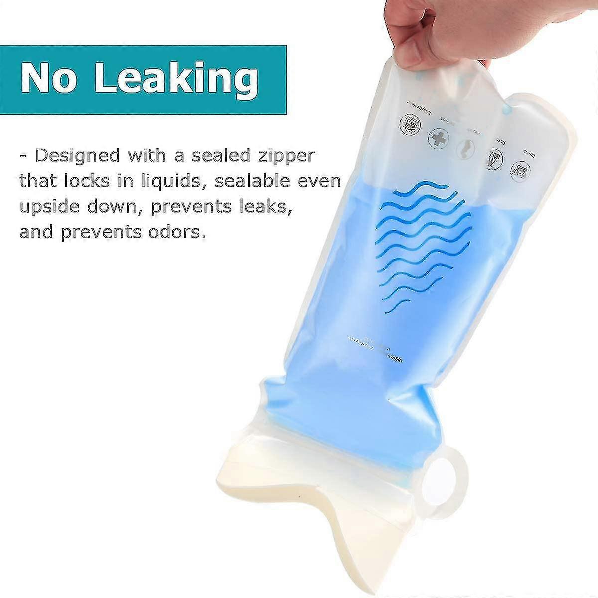 20 Pack 700 Ml Disposable Urinal Bags, Menwomen Children Patient ...