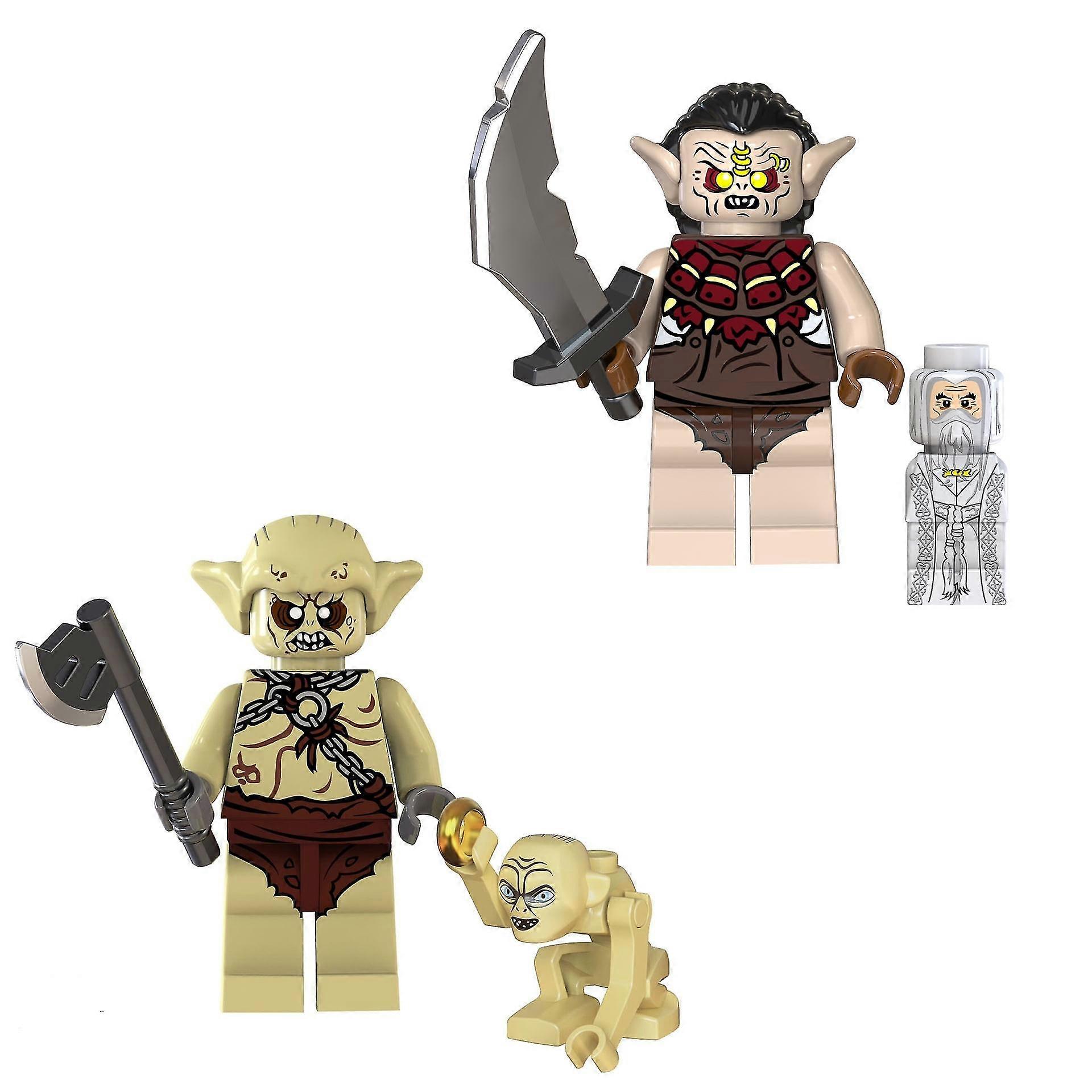 10 Pcs The Lord of the Rings Medieval Minifigures Toy Sets 1.77 inch ...