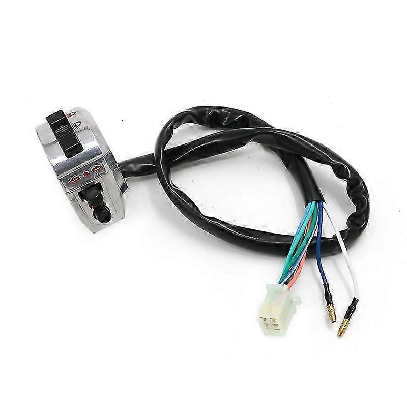 22mm 7/8 Chrome Universal Bike Motorcycle Handle Bar Switch Control ...