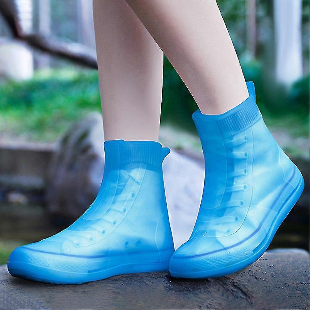 Waterproof Shoe Covers Reusable Non-slip Overshoes Anti Skid Outdoor ...