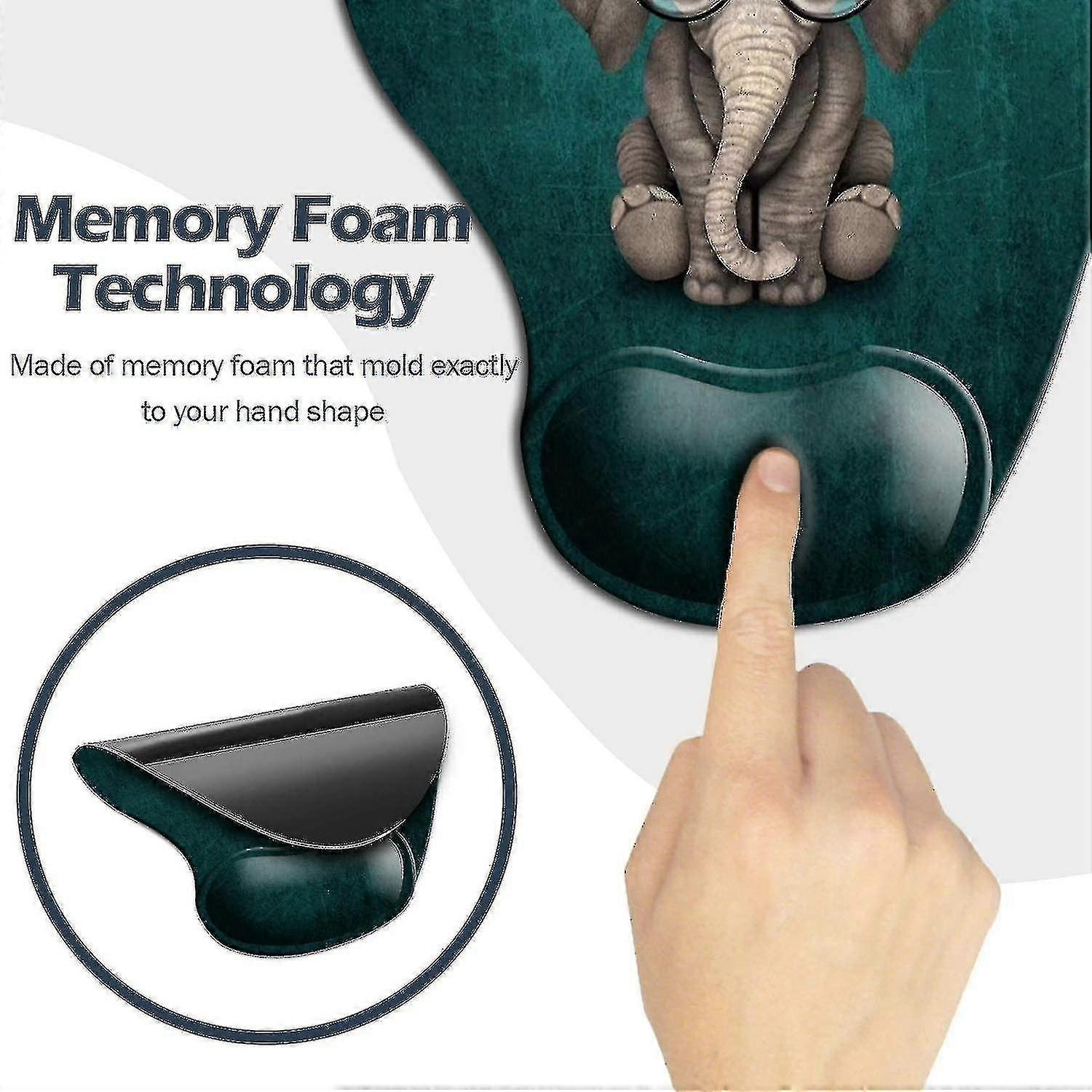 Ergonomic Mouse Pad With Wrist Support, Cute Mouse Pads With Non-slip ...