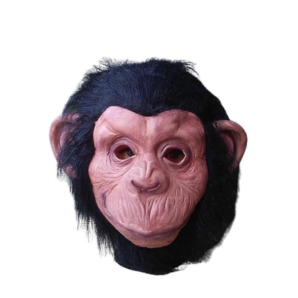 Gorilla Cosplay Monkey Animal Full Head Latex Mask Adults Halloween ...