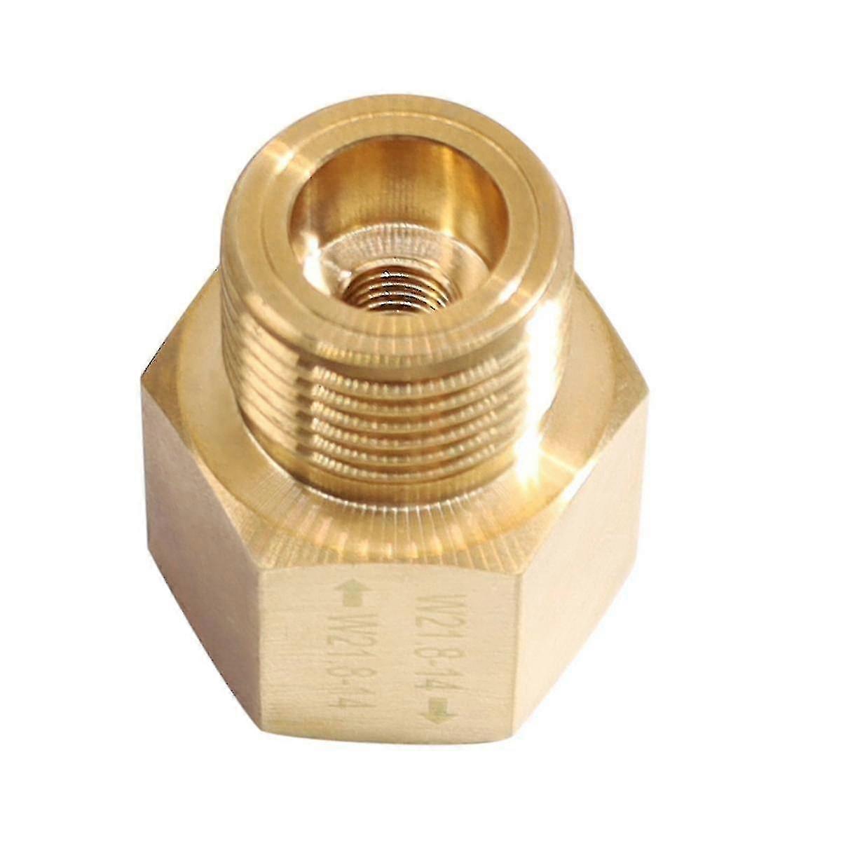 Co2 Cylinder Tank W21.8-14 To W21.8-14 Adapter Converter With Rpv Valve compatible with Aquarium ...