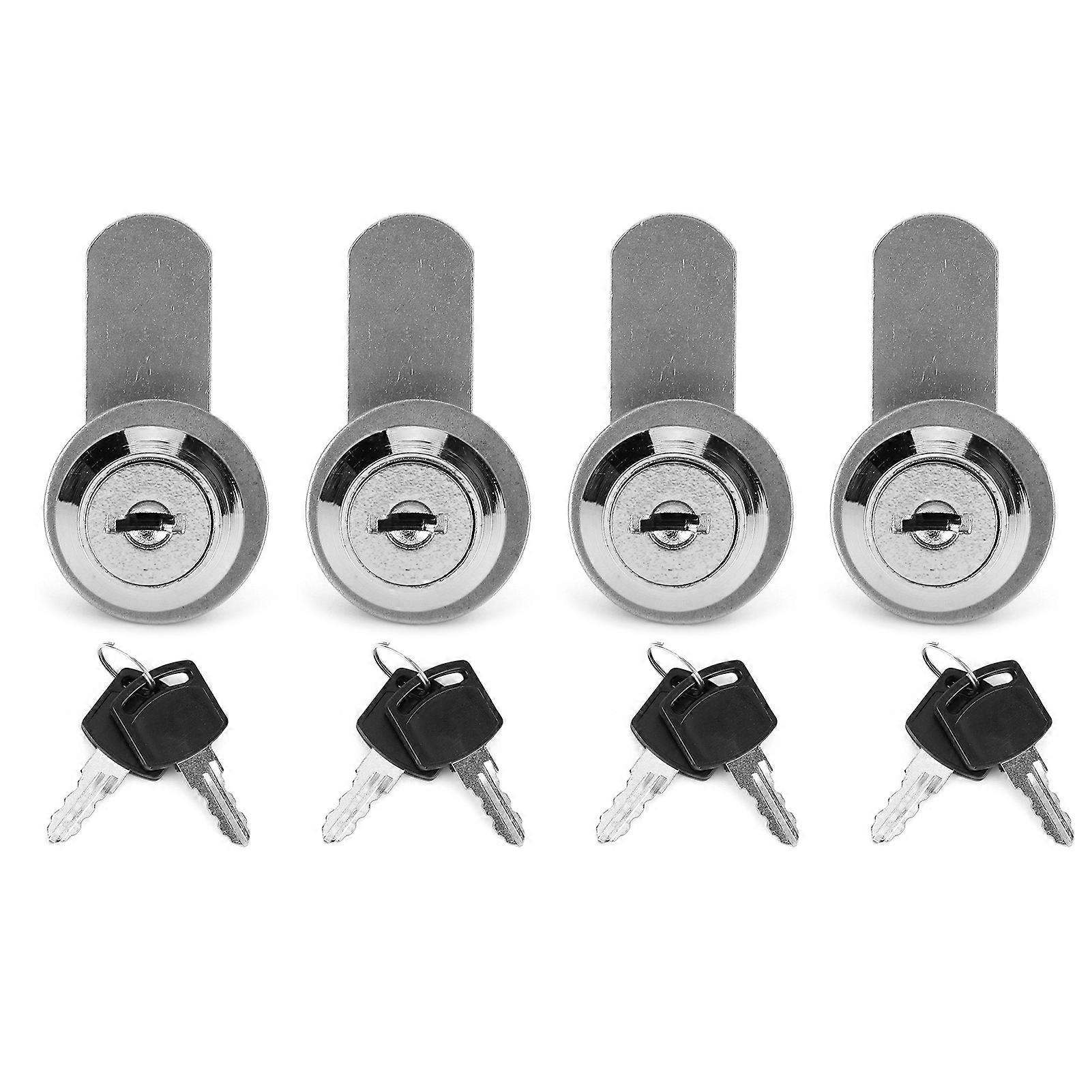 4Pcs Cam Lock Toolbox Drawer Cabinet Locker Replacement Tubular with ...
