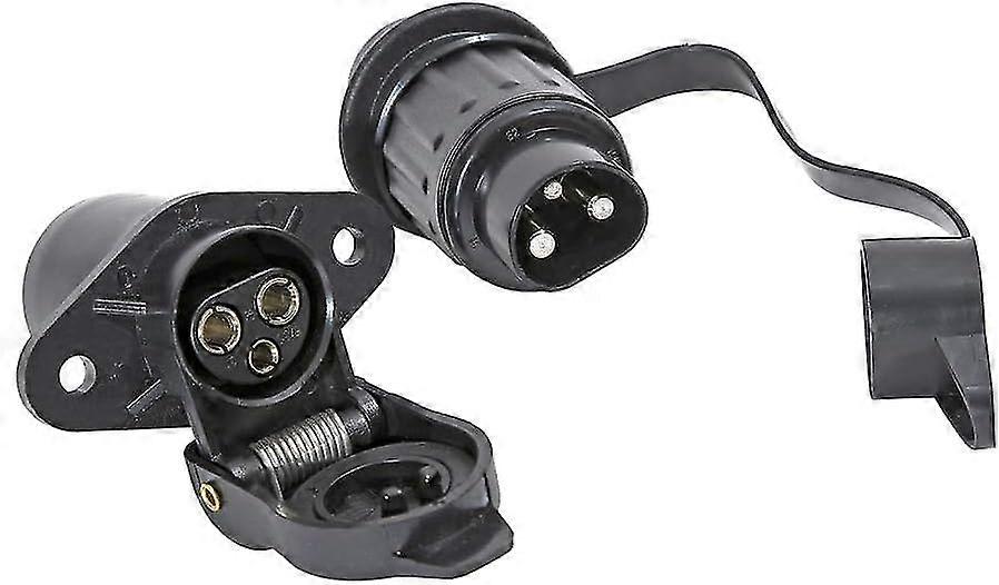 3 Pin Plug And Socket - 12v Tractor Waterproof Plug Socket - Din 9680 ...