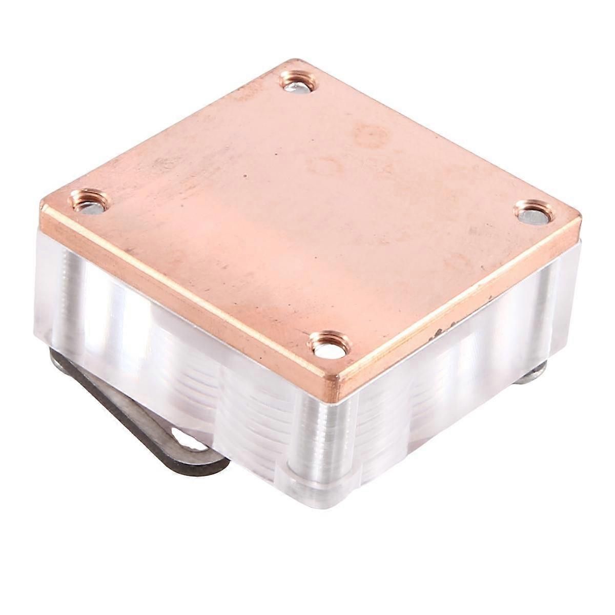 Diagonal Hole CPU Water Cooling Block Cooler Acrylic Transparent South ...