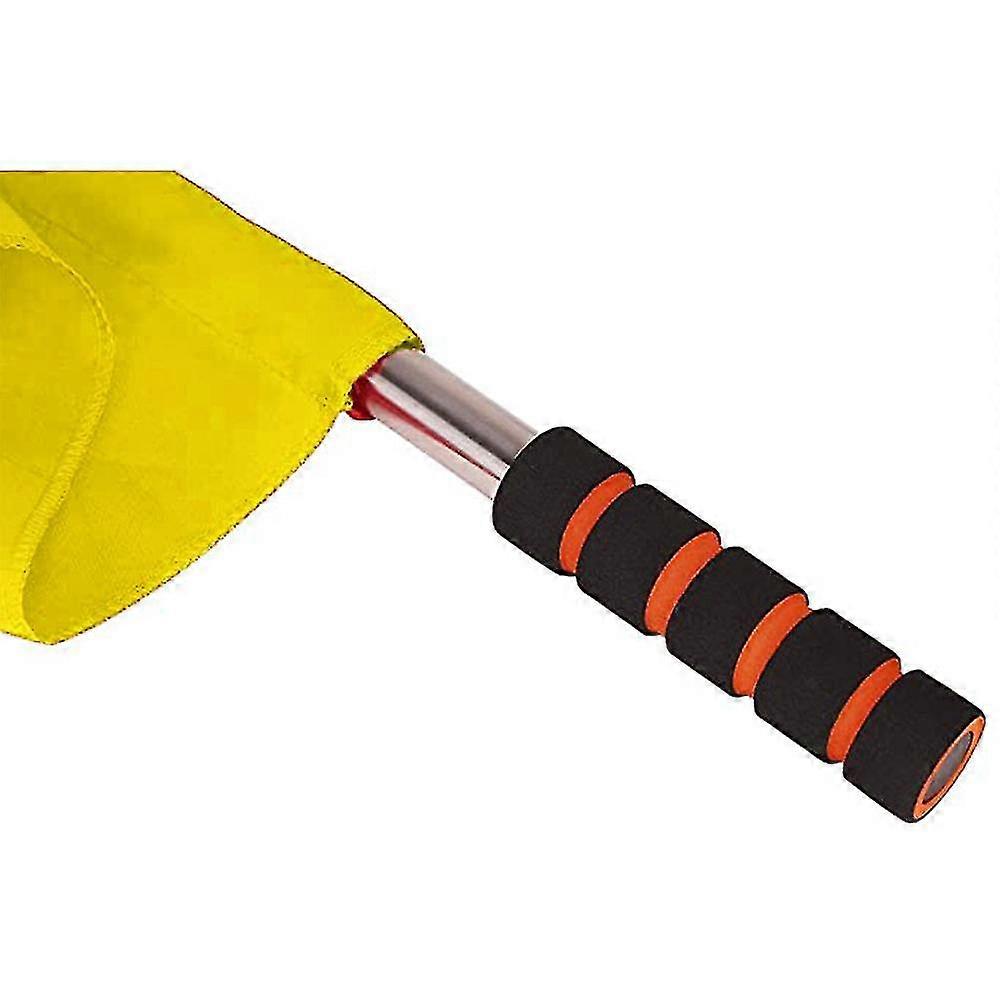 Referee Flag Stainless Steel Command Hand Flag Red Signal Flag Sponge ...