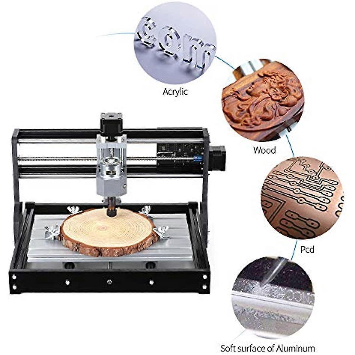 DIY CNC Router Kit Mini Gravyrmaskin GRBL Control 3 Axis för PCB PVC ...