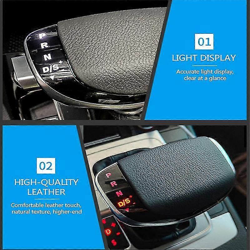 Shift Head Red Light Led Shift Knob Center Console Auto Shifter For- B8 ...