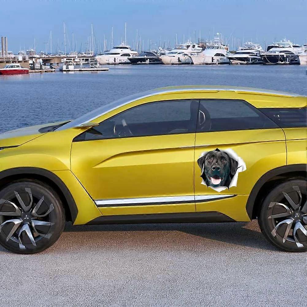 Pack Labrador 3D Dogs Stickers Black Labrador Retriever Car Sticker ...