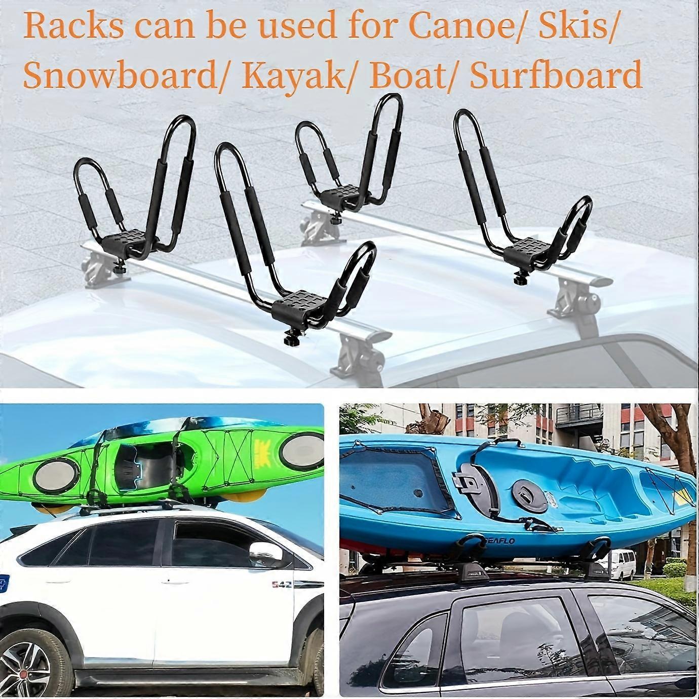 1pair With 2 Ropes, Snowboard, Kayak Roof Rack, J-Bar Roof Rack Heavy ...