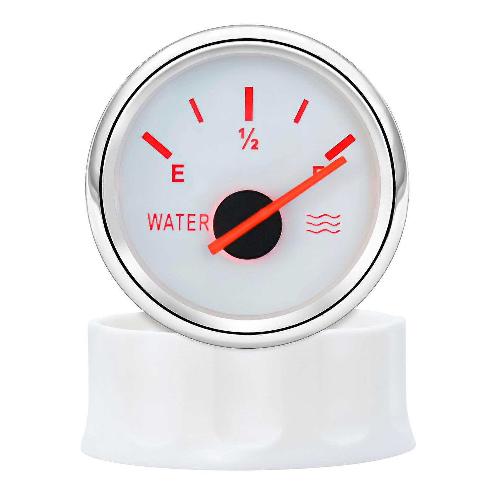 52MM Gauge Water Level Gauge Red Light 0-190 Ohm Water Tank Level ...