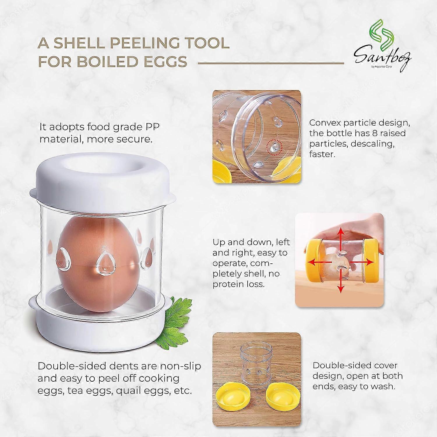 Quick Egg Peeler Manually Egg Peeler Portable Hard-Boiled Egg Shell ...