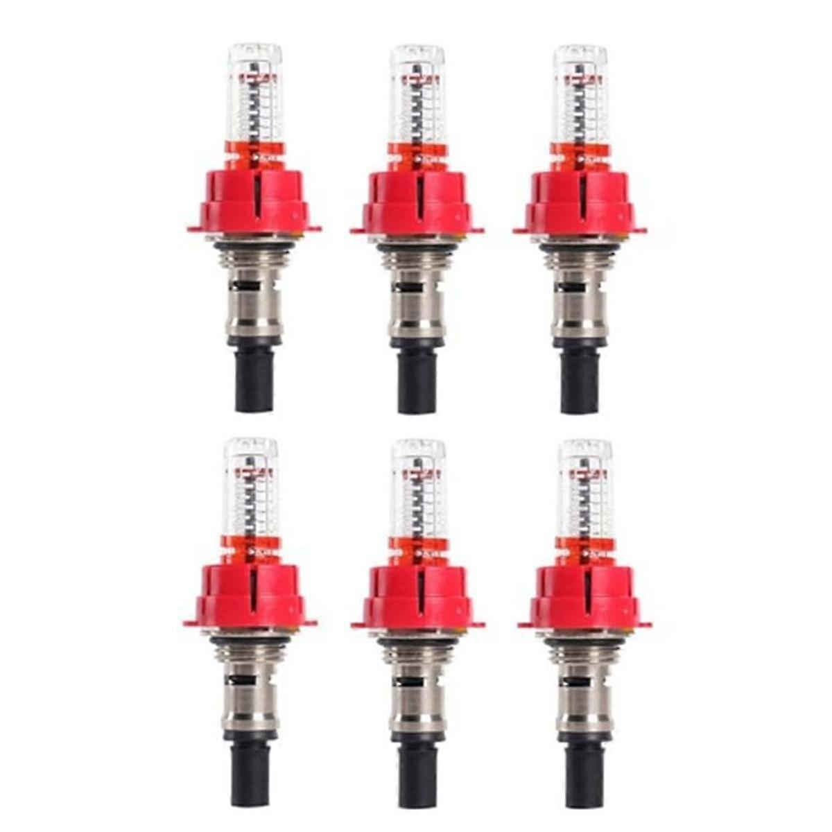 6 Pcs Underfloor Heating Manifold Flow Meter, Visual Flow Monitoring ...