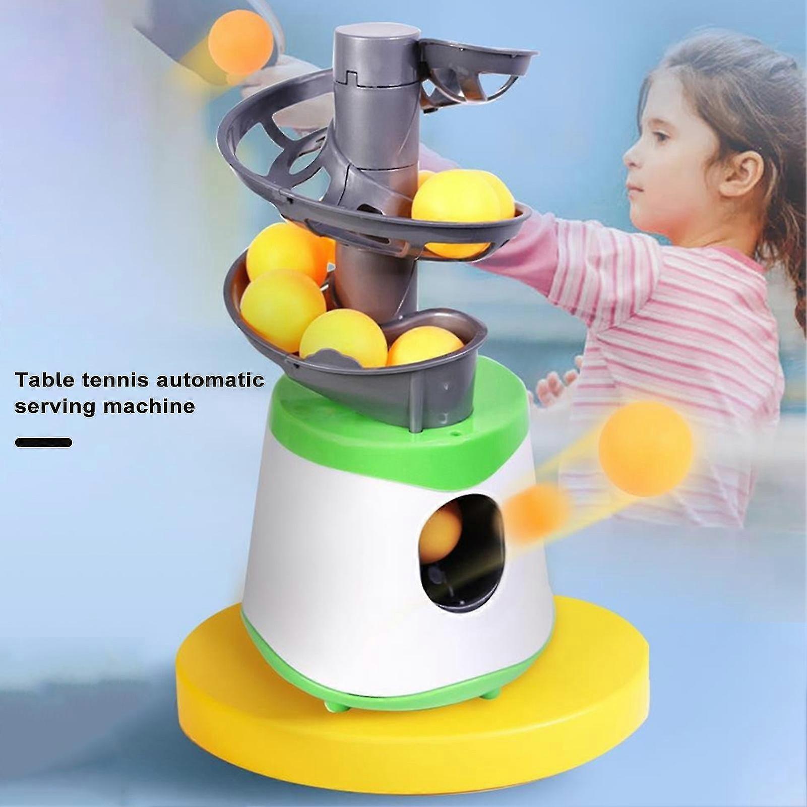 Pitching Machine Kids Table Tennis Training Device Safe Easy Assembly ...
