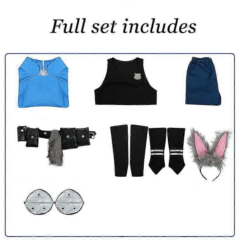 Zootopia Cosplay Costume Movie Zootropolis Judy Hopps Costume Rabbit ...