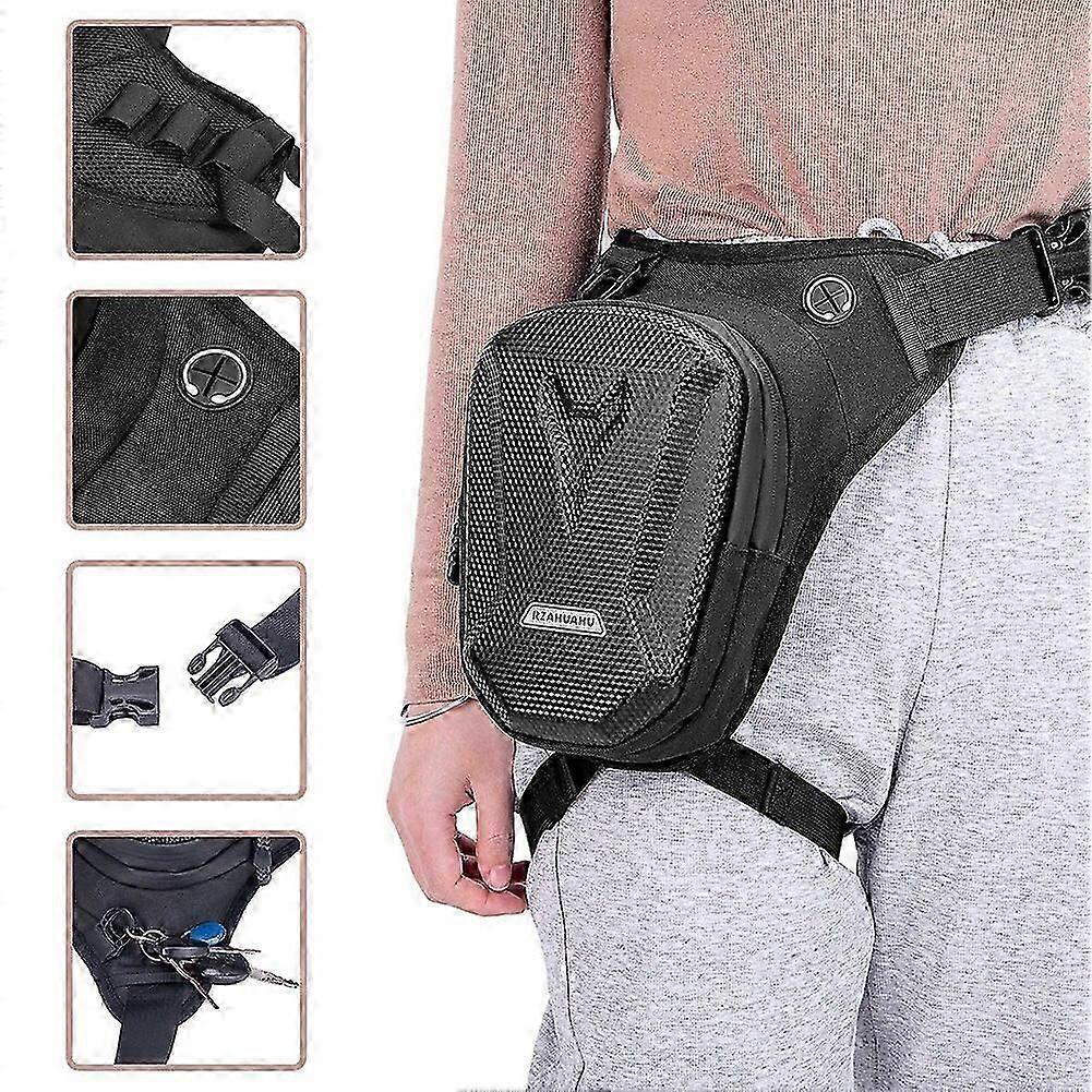 Motorcycle Leg Side Bag Eva Hard Shell Outdoor Casual Waist Bags ...