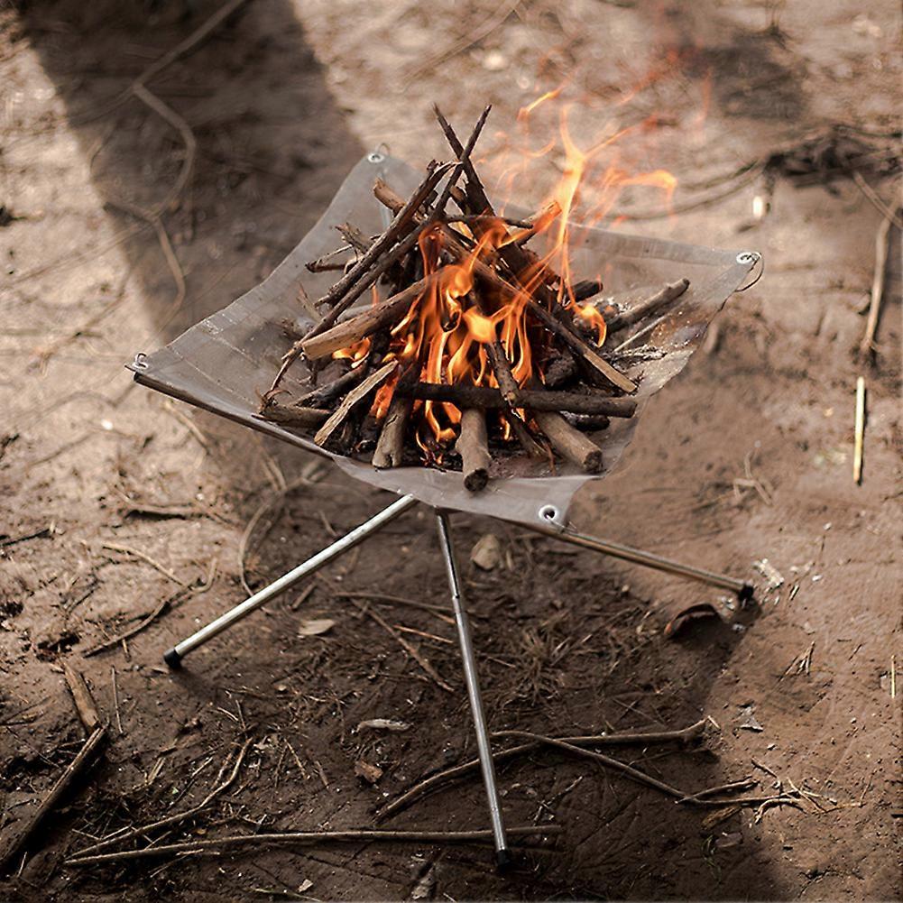 Outdoor Fire Pit Camping Hiking BBQ Grill Fire Pit Wood Stove BBQ Fire ...