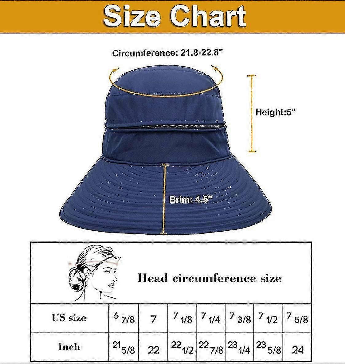 Hats For Women Upf 50+ Uv Sun Protective Convertible Beach Visor Hat ...