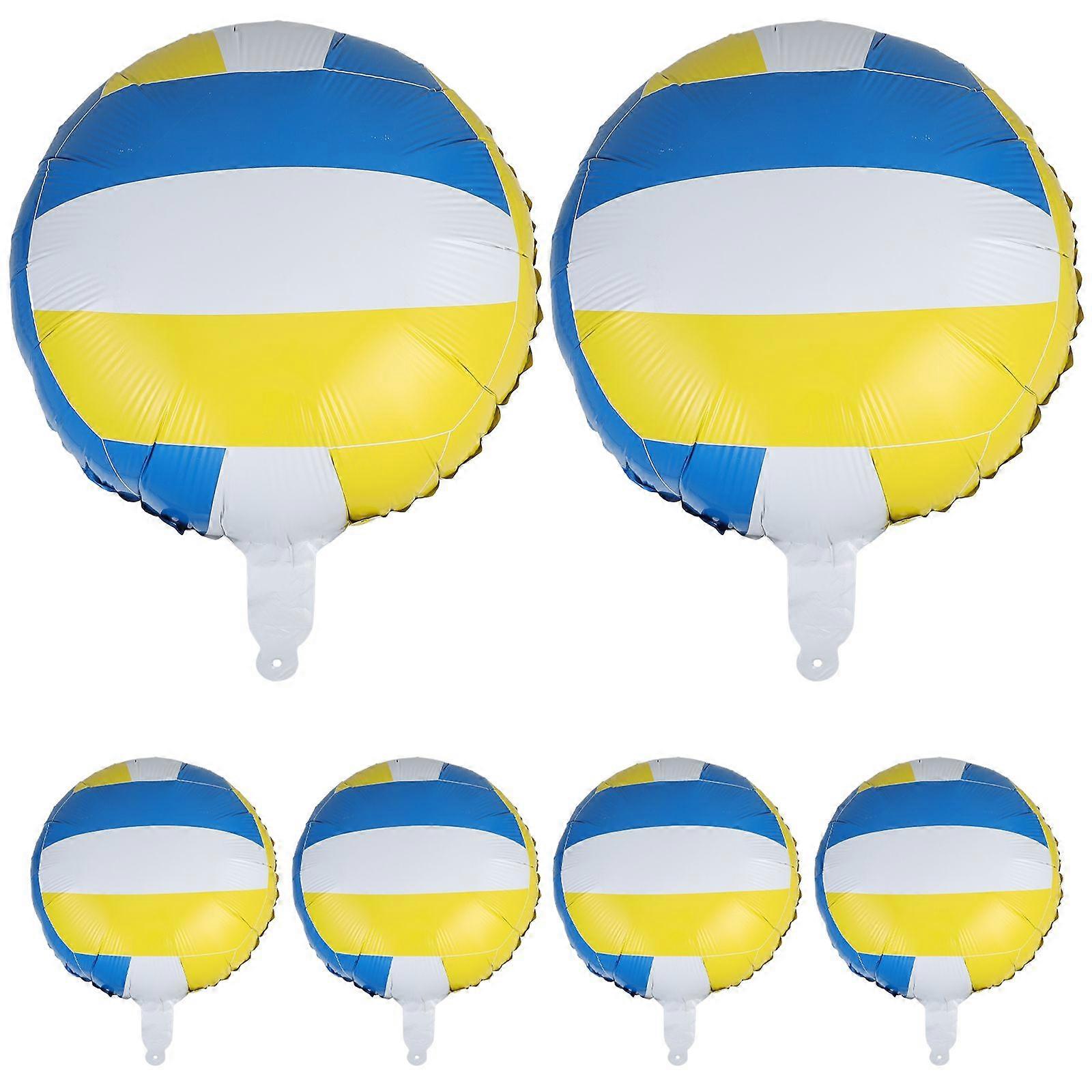 6pcs Volleyball Balloon Inflatable Volleyball Balloon Volleyball Themed ...